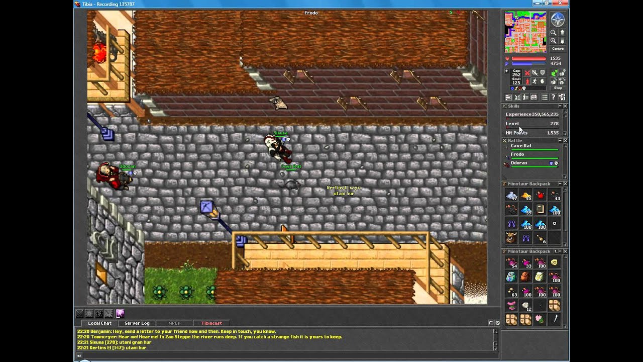 Tibia - Antica Server - Pking 192 ED (UE COMBO) - YouTube
