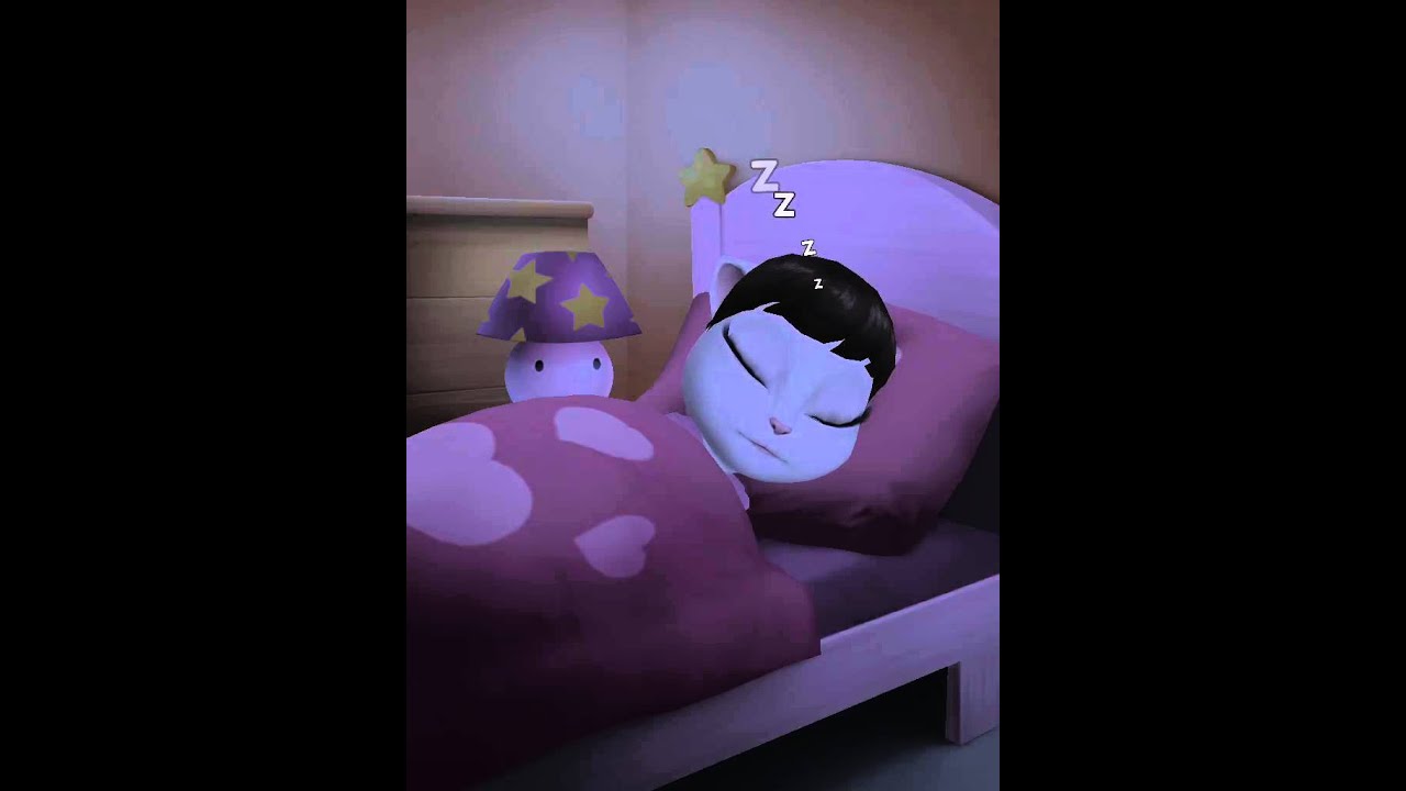 [My Talking Angela] Angela sleeping on the bed - YouTube