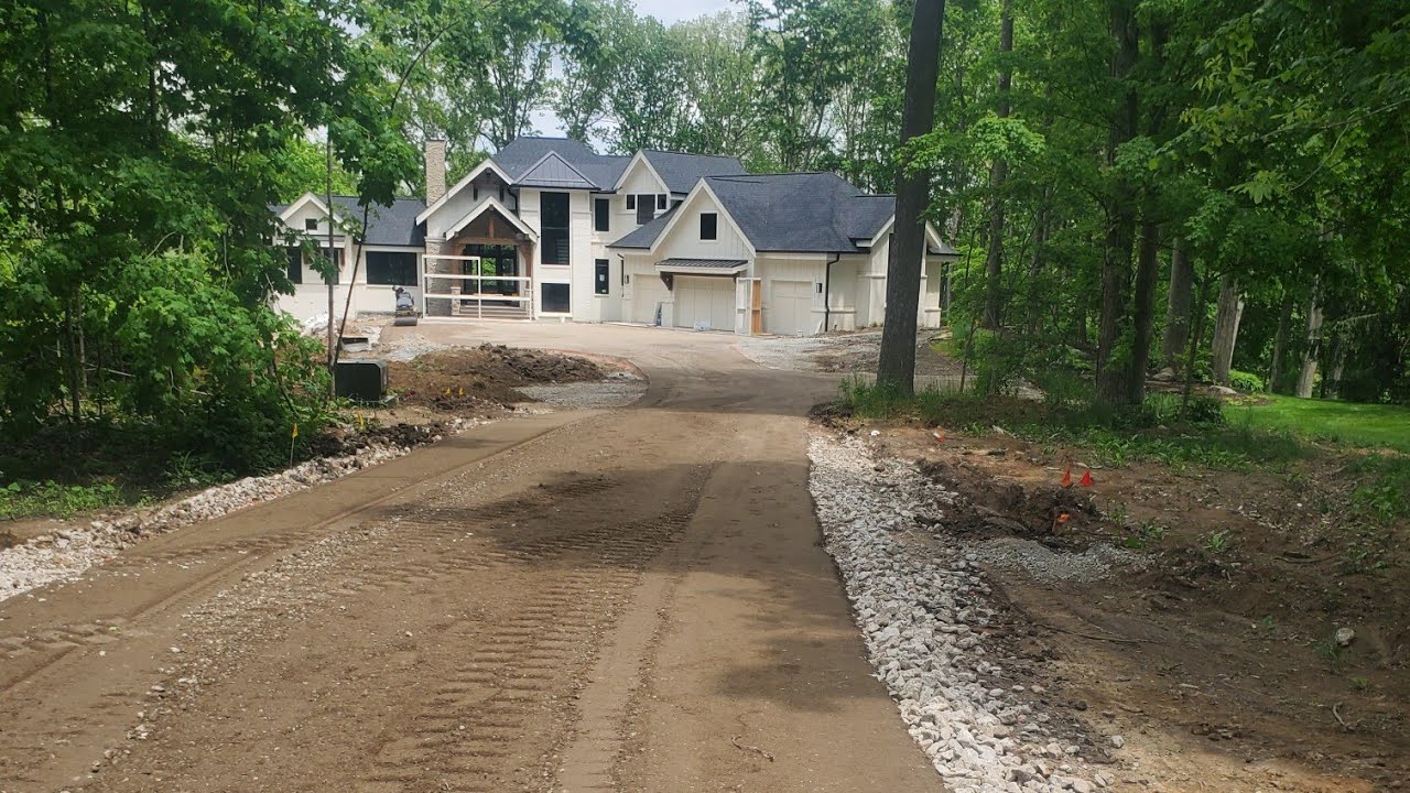 Paving the New Construction House's Driveway (GoPro edit) - YouTube