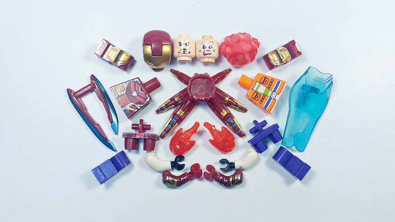 ASSEMBLE LEGO IRON MAN AND LEGO JOKER RED HAIR LIGHTS | LEGO MINIFIGURE ...