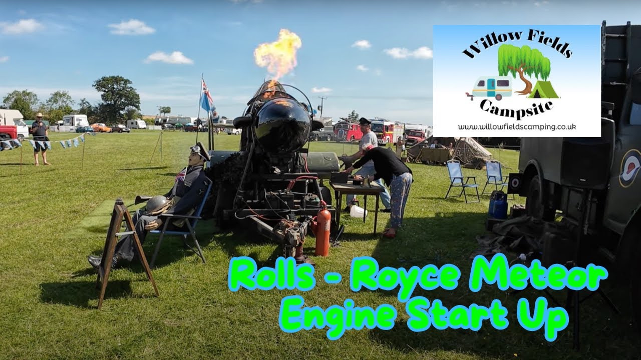 The Mighty Rolls - Royce Meteor Engine Start Up | Willow Fields Summer ...