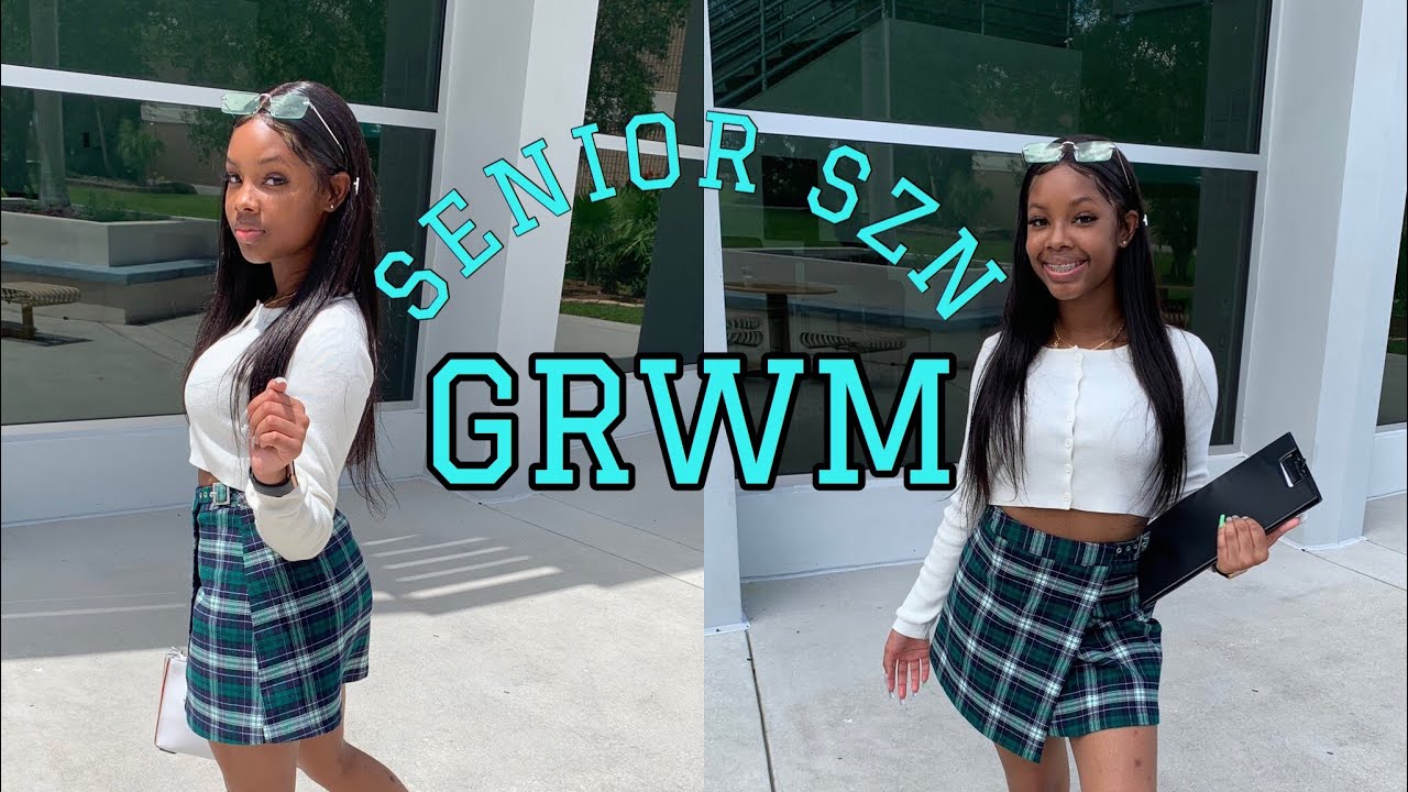 FIRST DAY GRWM: HIGH SCHOOL SENIOR YEAR EDITION 2019 - YouTube