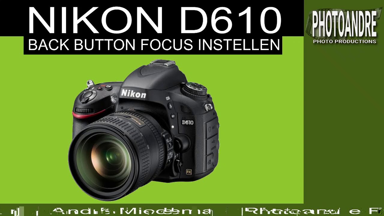 Nikon back button focus instellen (Nederlands) - YouTube