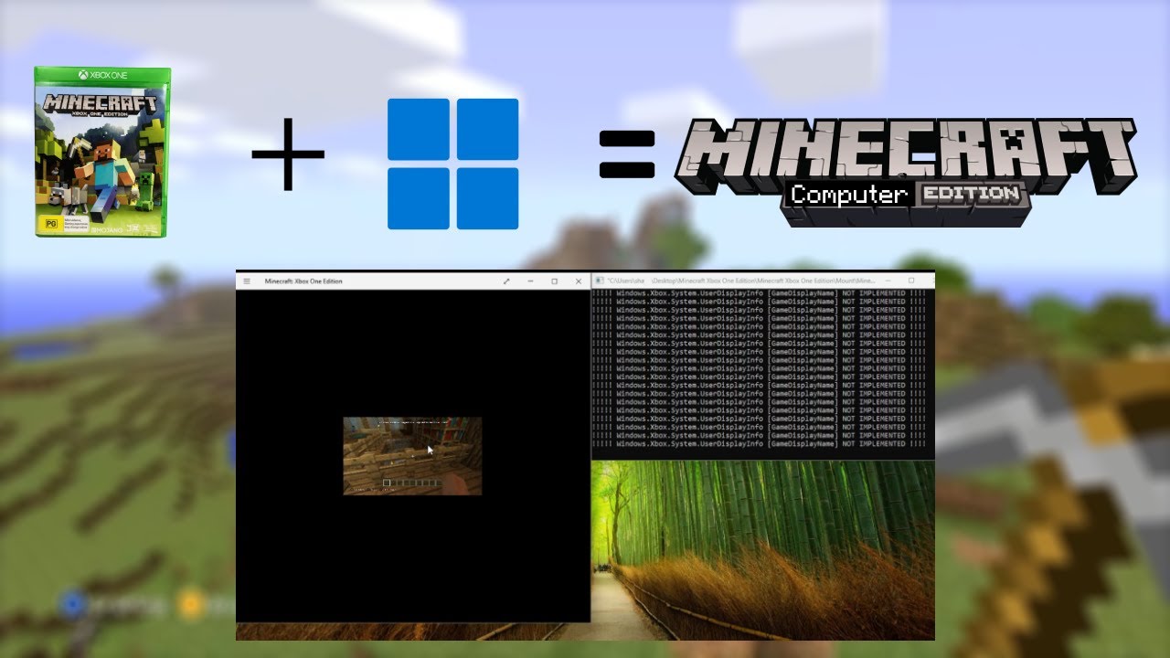 Minecraft Xbox One Running "Natively" On Windows 11 - YouTube