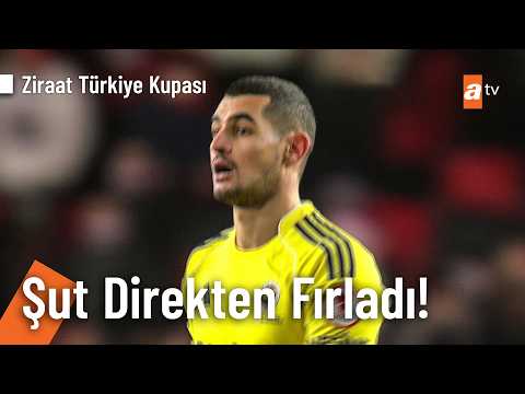 Levent Mercan'ın şutu direkten dışarı çıktı | Gaziantep F.K. 0-0 Fenerbahçe Ziraat Türkiye Kupası