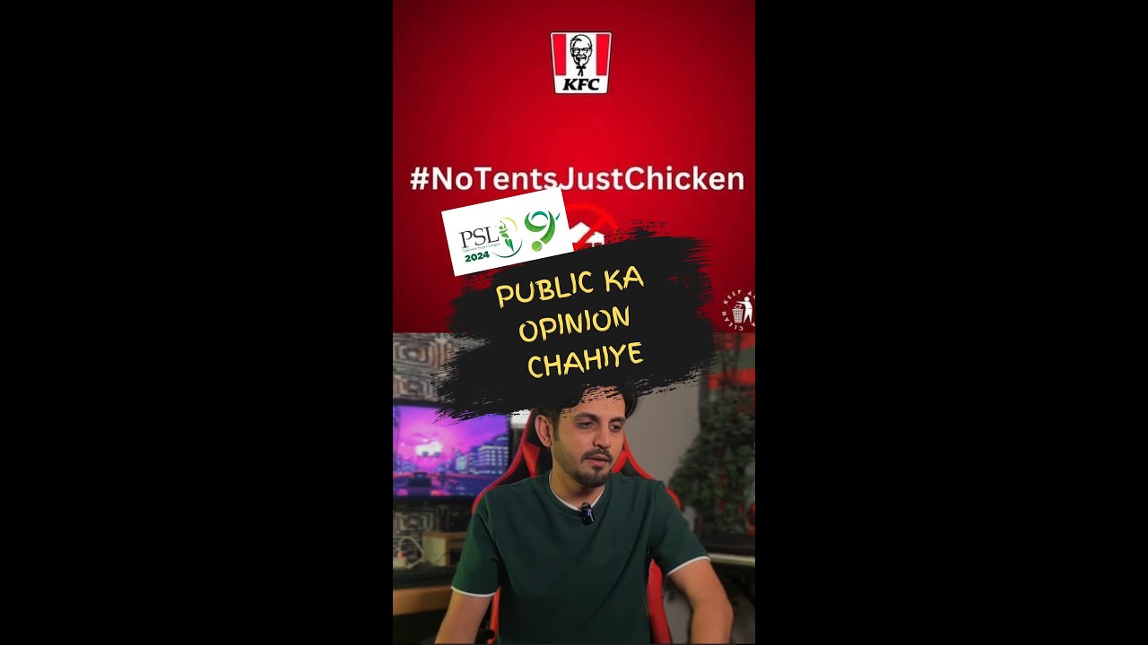 PSL collaboration with KFC - Public Ka Opinion Chahiye | Mansoor ...