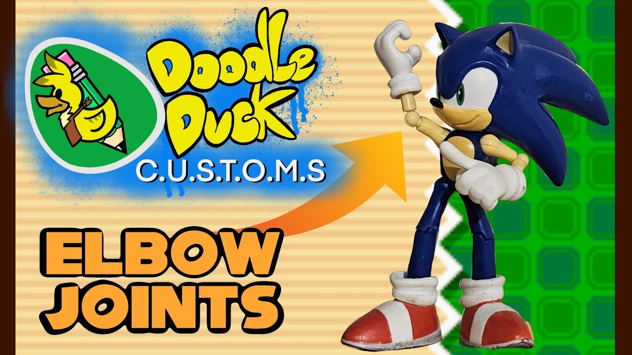 Adding Elbow Joints to a Jakks Pacific Sonic Figure - YouTube