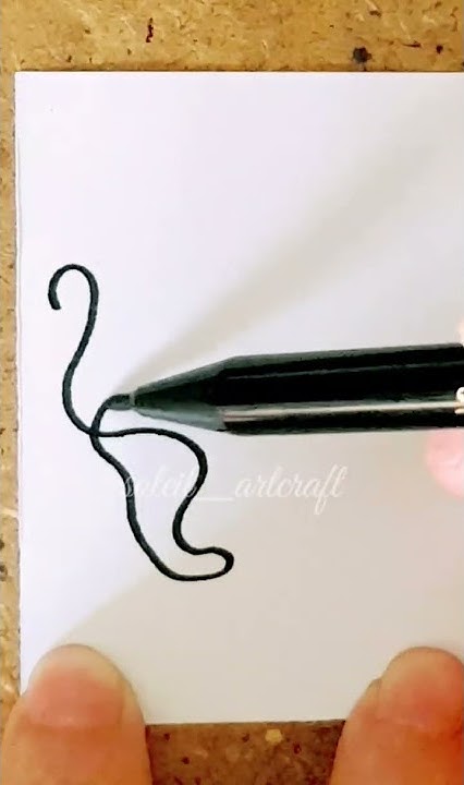 ONE LINE DRAWING EASY/ONE LINE ART - YouTube