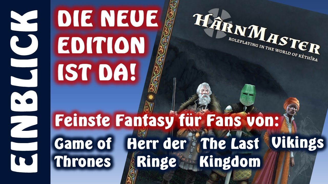 Fantasy vom Feinsten - Einblick in die neue Edition von HârnMaster (HMK ...