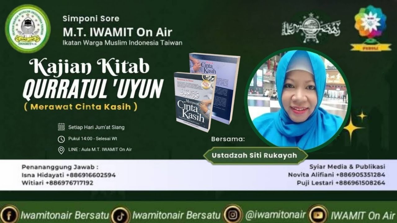 Kajian Kitab QURRATUL 'UYUN || Ustadzah Siti Rukayah - YouTube