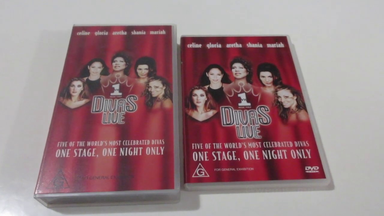 Unboxing: VH1 Divas Live 1998 VHS & DVD - Celine / Gloria / Aretha ...