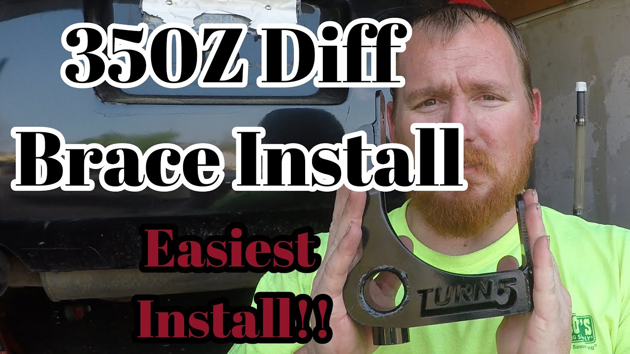 Quick and easy 350Z diff brace install!! - YouTube