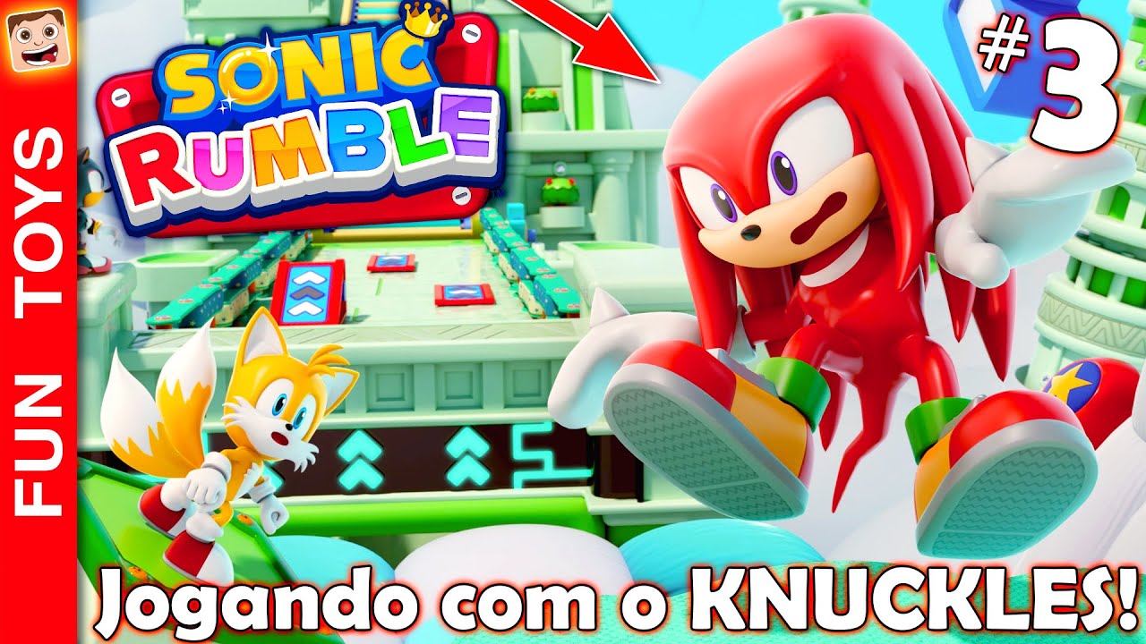 SONIC RUMBLE #3 🔴 Joguei com o KNUCKLES neste jogo parecido com Stumble ...