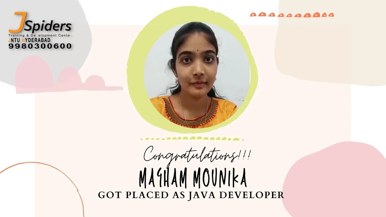 CONGRATULATIONS M.MOUNIKA PLACED AS JAVA DEVELOPER - YouTube