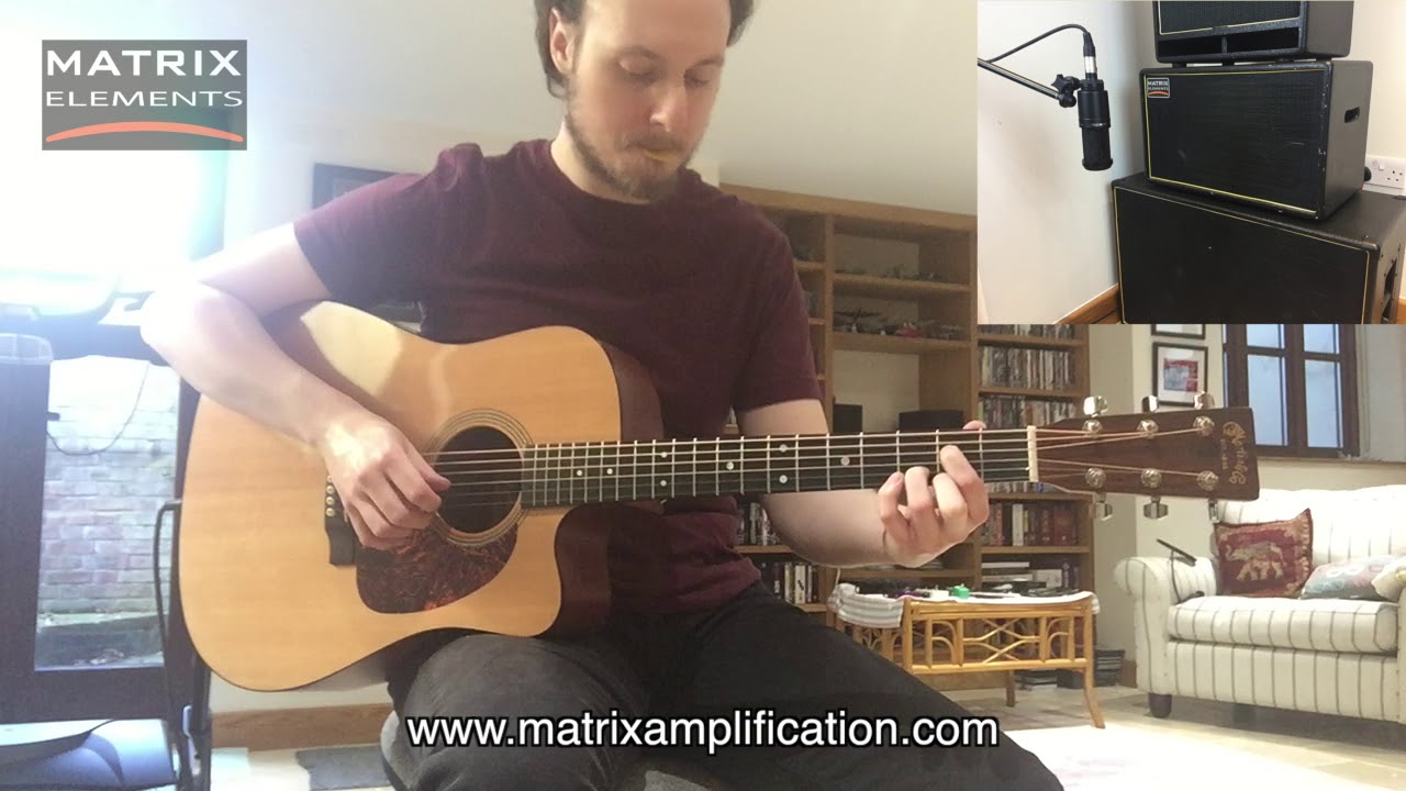 Matrix FR10 Active with an Acoustic Guitar - YouTube