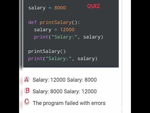 PYTHON Test Quiz -5 #python #pythoncode #machinelearning #blockchain # ...
