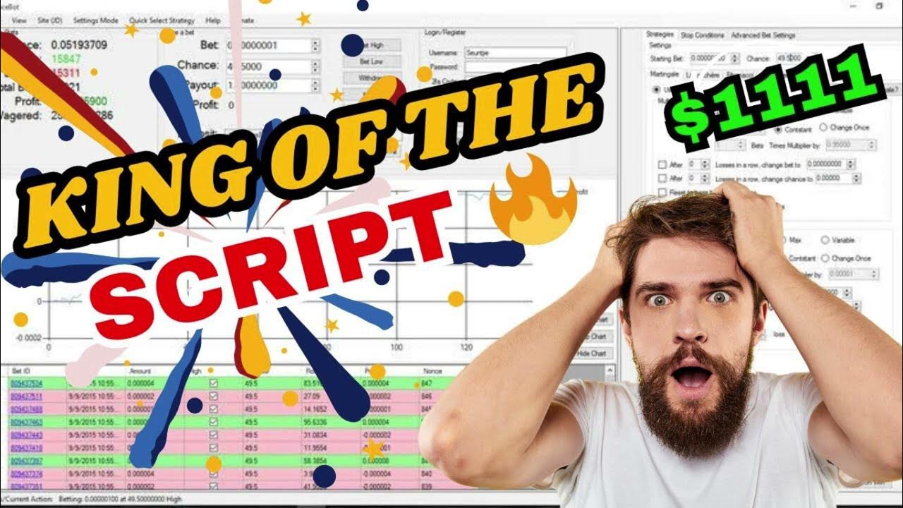 Dicebot Script |Dice Strategy |Stake| Wolf.bet |Betfury Dice | DiceScript 2024 |Dice Strategy ...