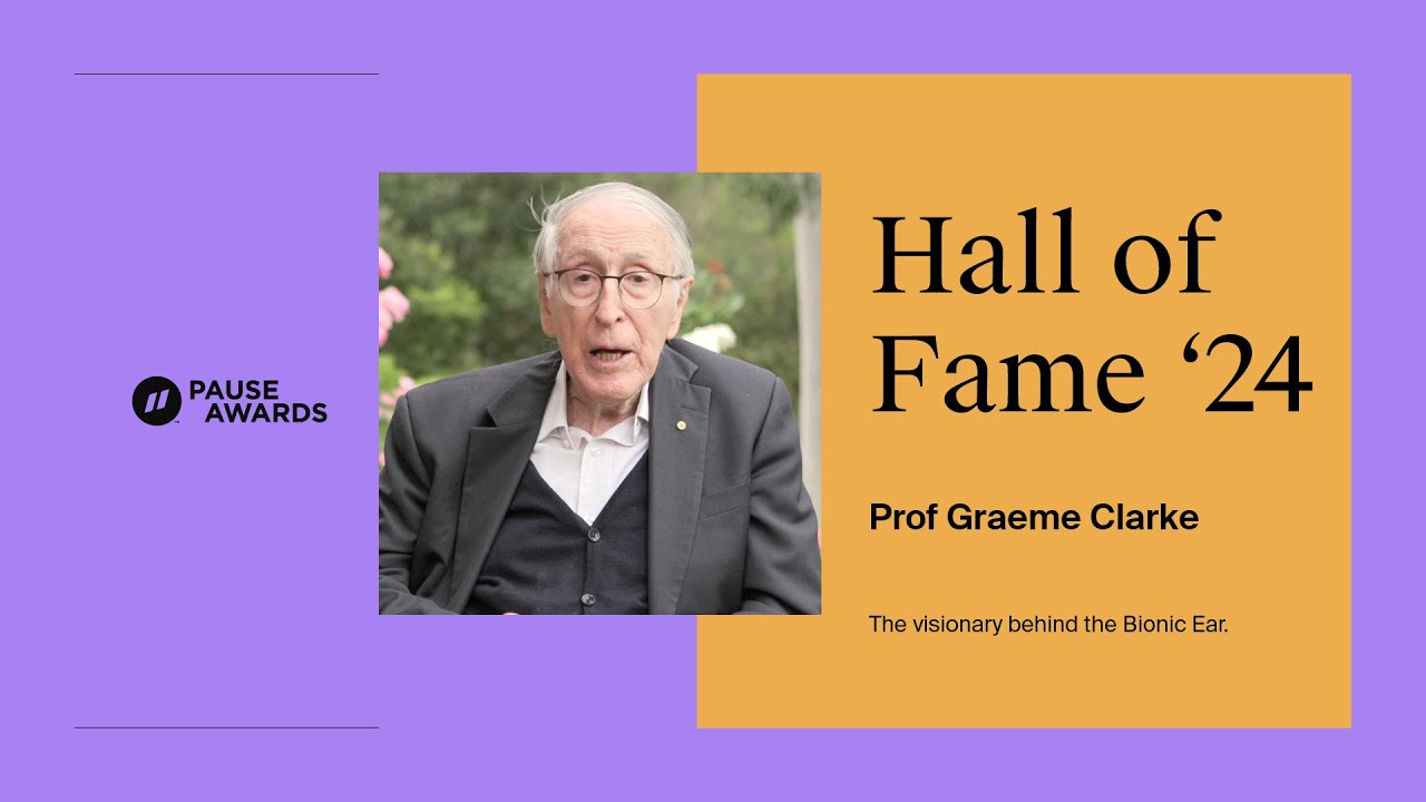 Pause Awards '24: Hall of Fame - Prof Graeme Clarke - YouTube