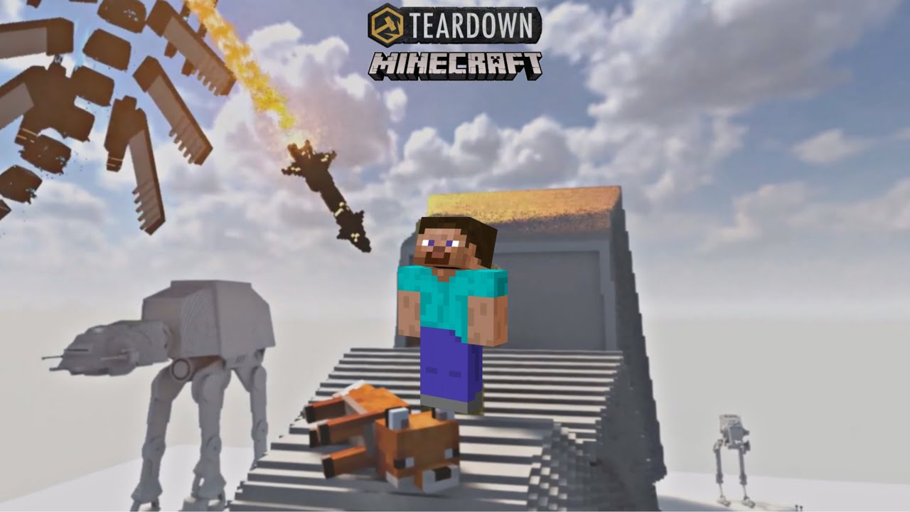 Can Steve And Minecraft Mobs Survive Alien Missile - Upgrading His ...