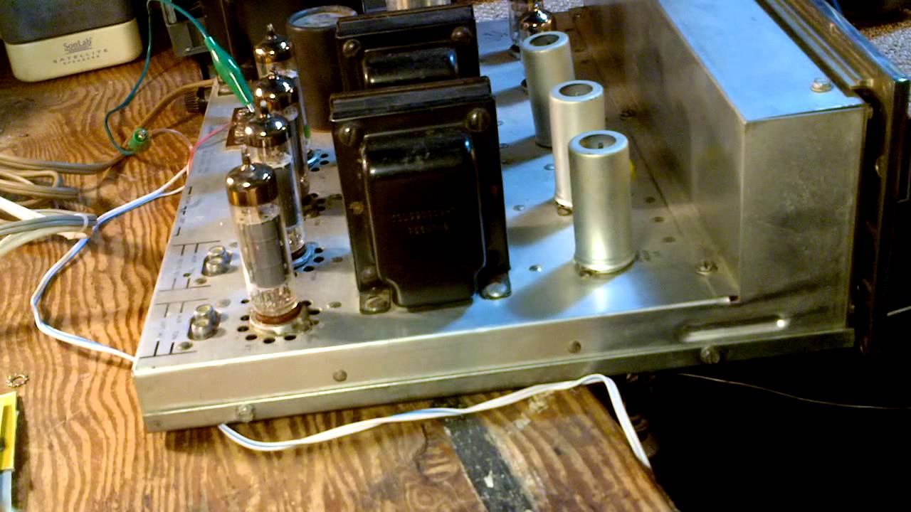Fisher X100A Tube Amplifier Video #1 Checkout - YouTube