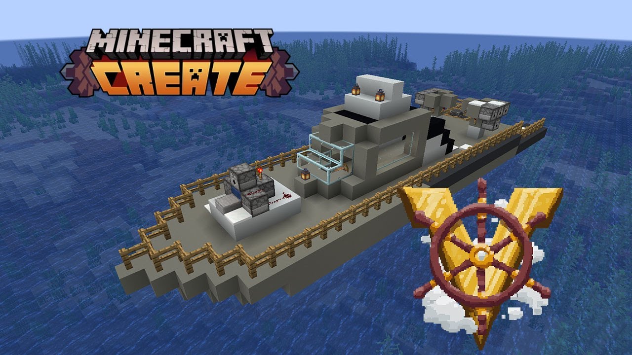 How I build a WORKING GUNBOAT in MINECRAFT CREATE/VALKYRIEN SKIES - YouTube