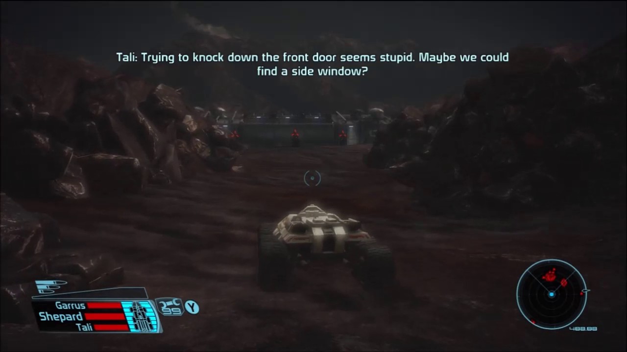 Mass Effect: Tali dialogue on Therum when encountering turrets - YouTube