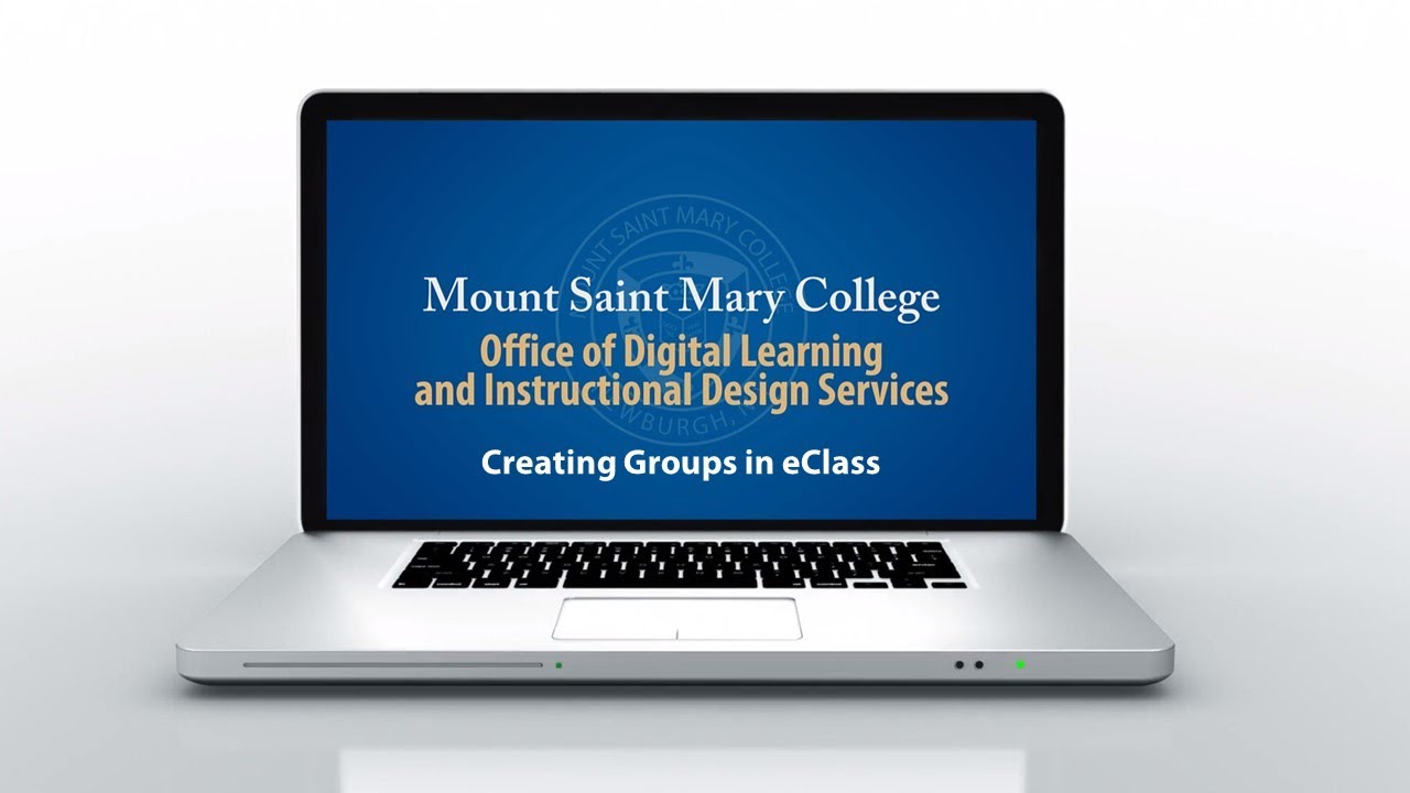 Creating Groups in eClass - YouTube