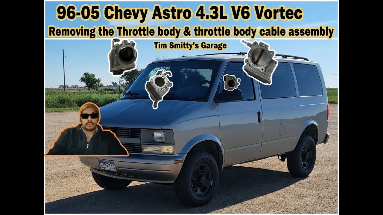 Chevy Astro 4.3L removed throttle body - YouTube