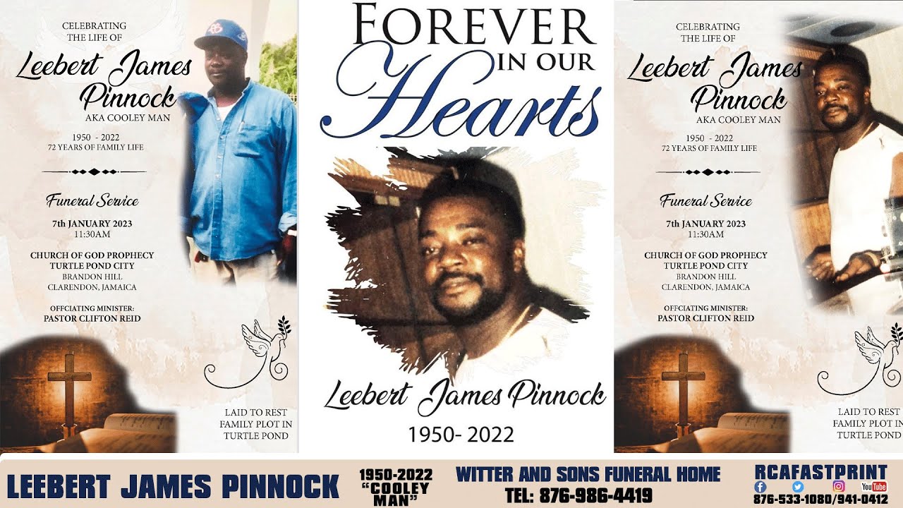 Leebert James Pinnock (Funeral Service) - YouTube