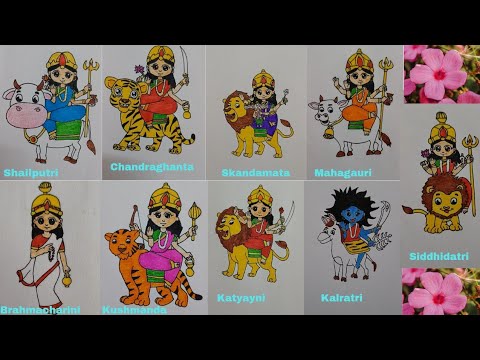 Navdurga Drawing Challenge ♥️| Navratri Special Drawing 🔥 - YouTube
