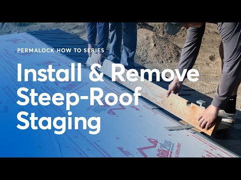 How To Install And Remove Steep-Roof Staging - YouTube
