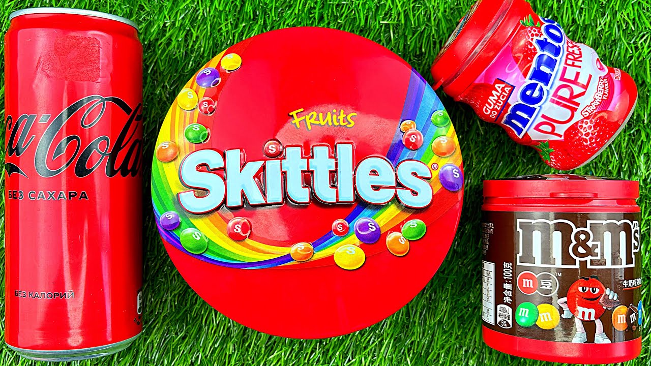 Satisfying Video | Unpacking 1 Rainbow Skittles Containers with Color ...