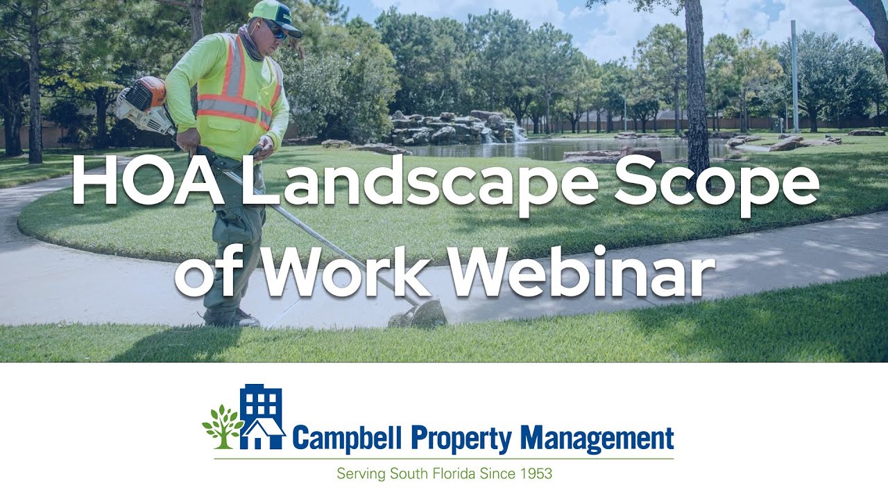 HOA Landscape Scope of Work Webinar - YouTube
