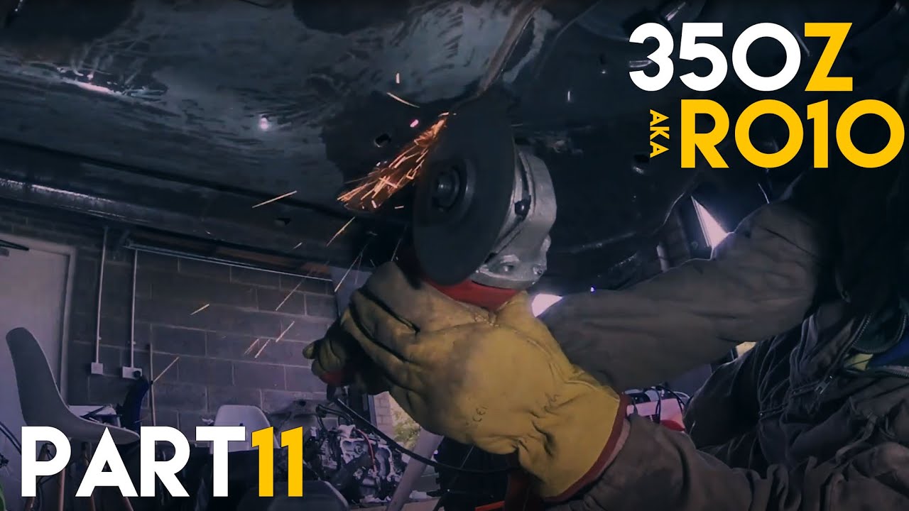 Rotten 350z Drift Build Part 11 - Cutting More Rust Of My 350Z - YouTube