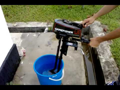 Gamefisher 1.2 hp warming up - YouTube
