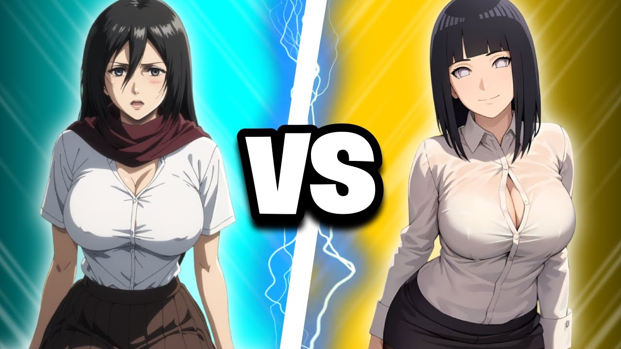 Hinata Hyuga VS Mikasa Ackerman (Clash of Fanart) HD - YouTube