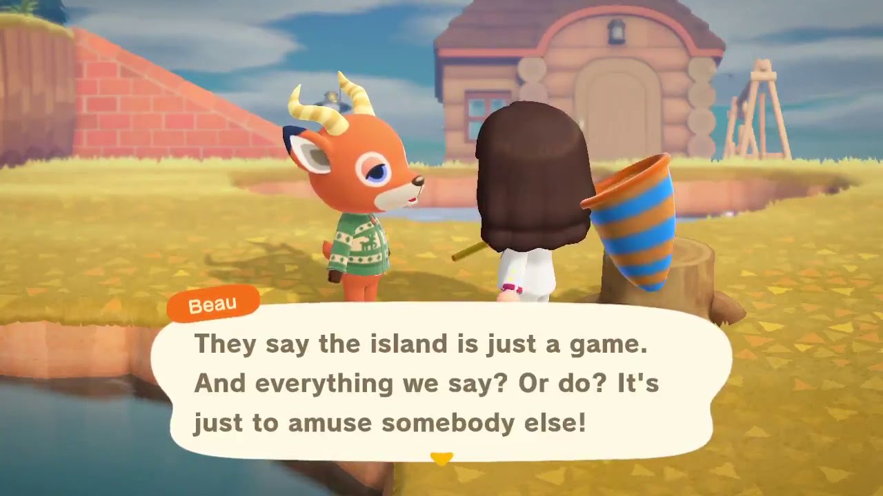 Self aware Animal Crossing villager questions reality - YouTube
