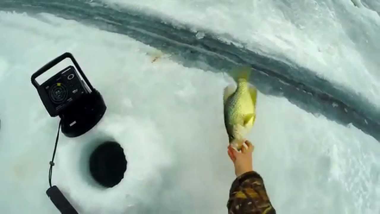 NE South Dakota Ice Fishing for Pan Fish - YouTube