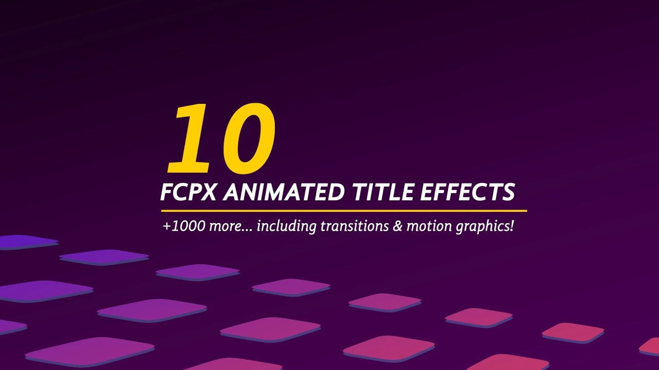 10 Cool Animated Text Effects + 1000's more - Titles and Transitions ...