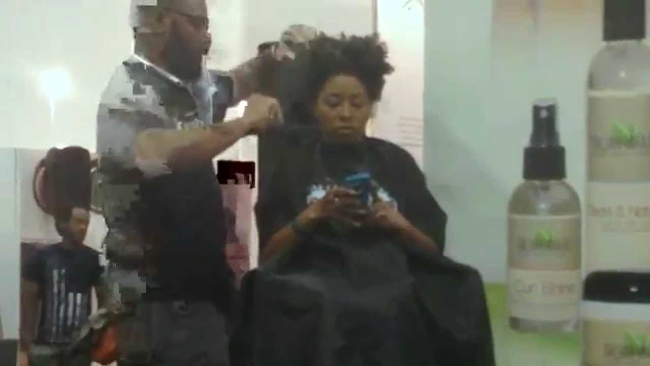 2014 World Natural Hair Show Big Chop Event! - YouTube