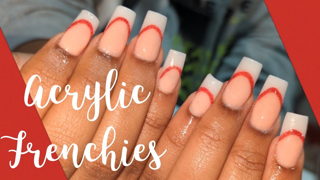 HOW TO: Classic Acrylic French Tip | Acrylic Full Set - YouTube
