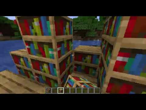como hacer librerias en minecraft - YouTube