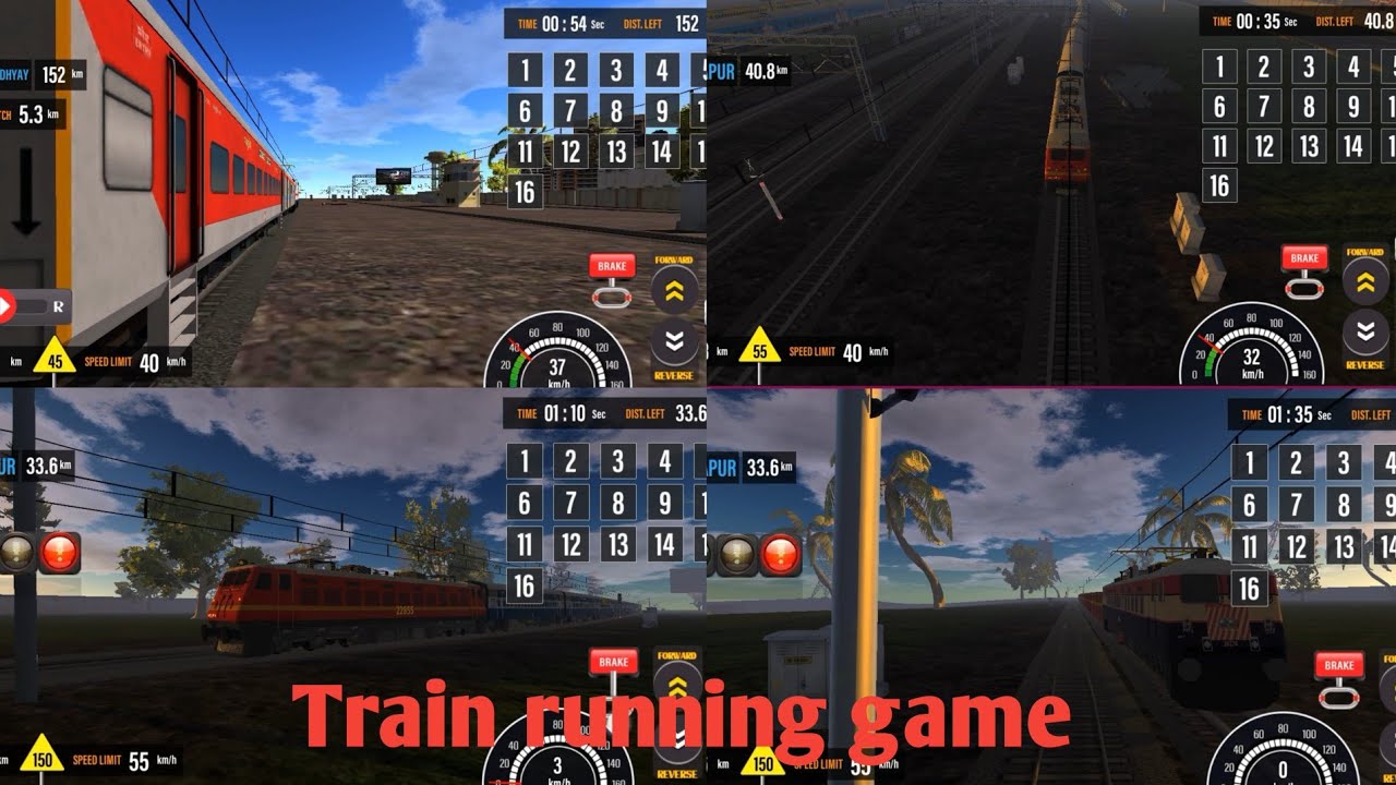 🚆 Train Running For Kid's || Train Gaming Video - YouTube