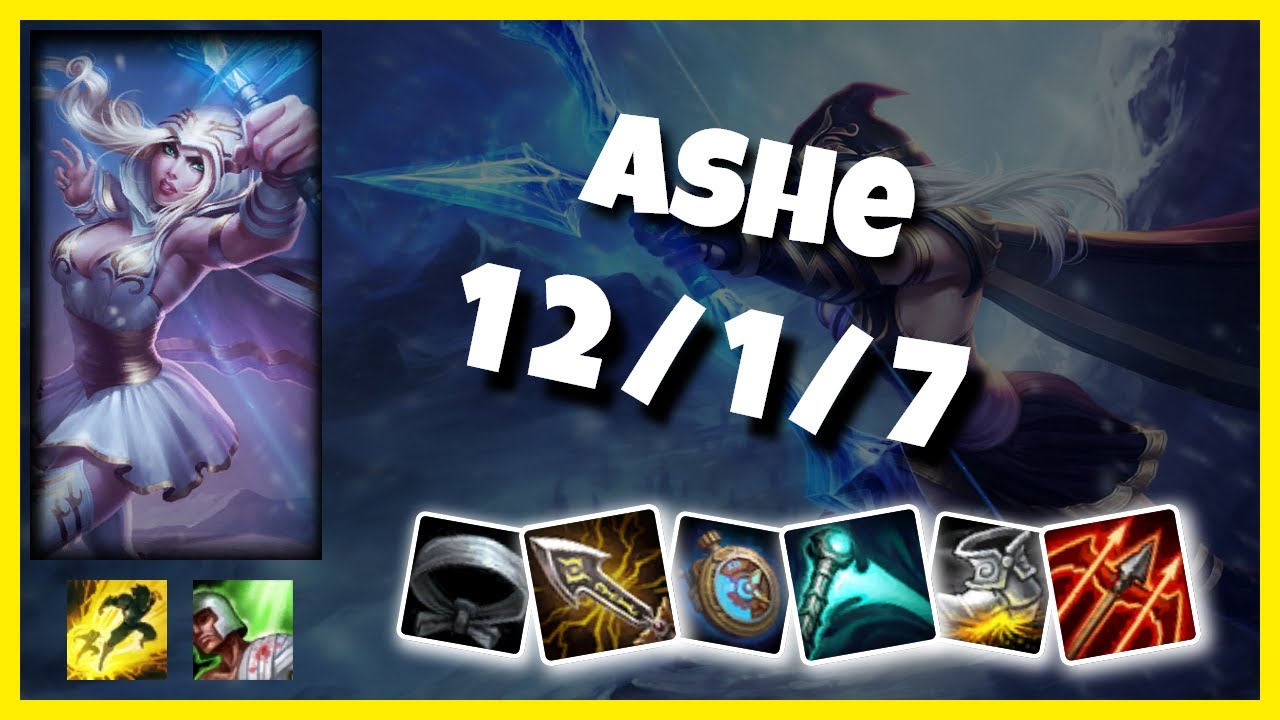 Challenger Ashe Bot (12/1/7) Gameplay Replay - Patch 10.18 - YouTube