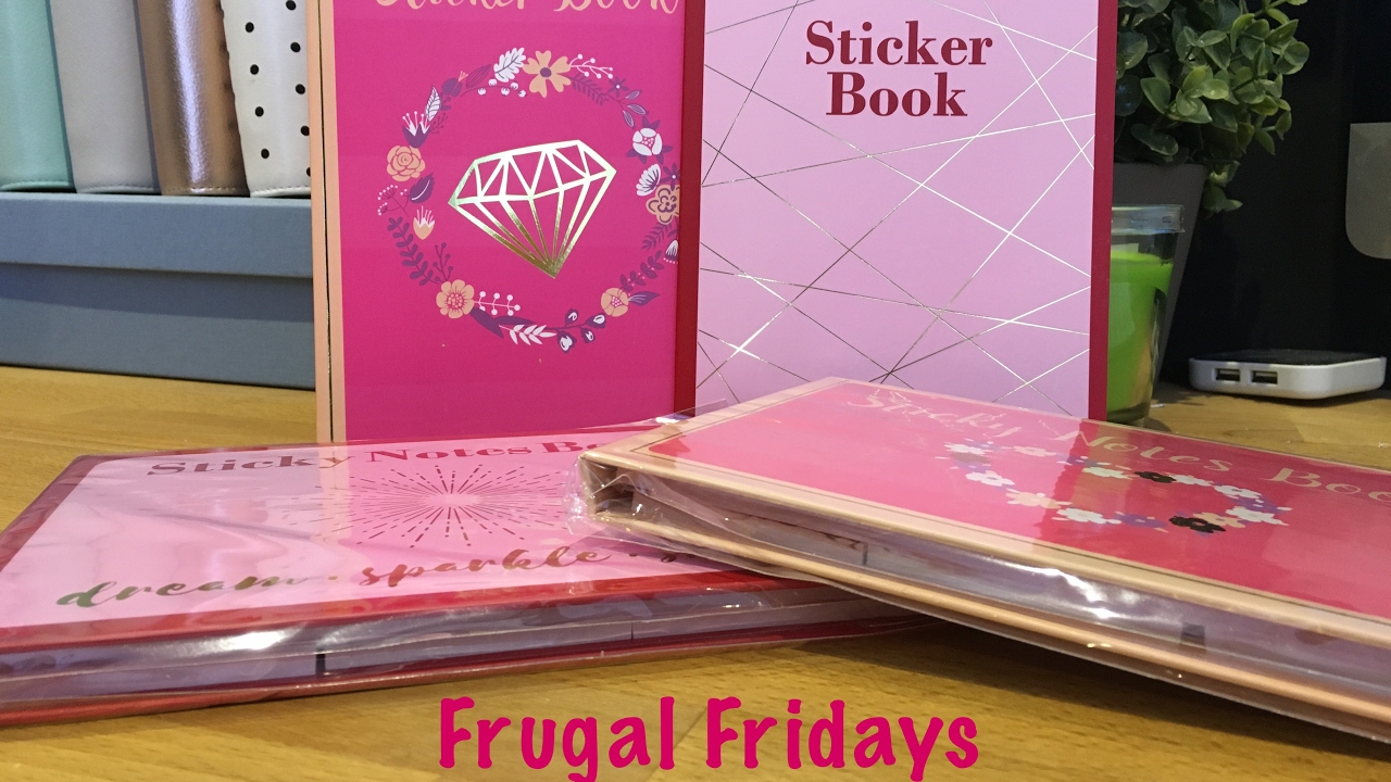 Frugal Fridays - Aldi Sticky Note and Sticker Books - YouTube