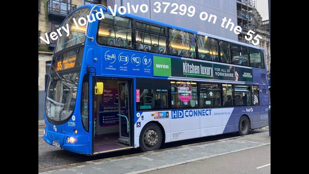 First Leeds Volvo B9TL Wright Eclipse Gemini (37299 MX07 BUH) loud ...