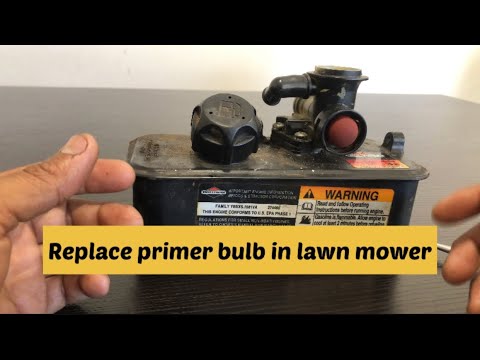 How to change primer bulb in Briggs and Stratton lawn mower - YouTube