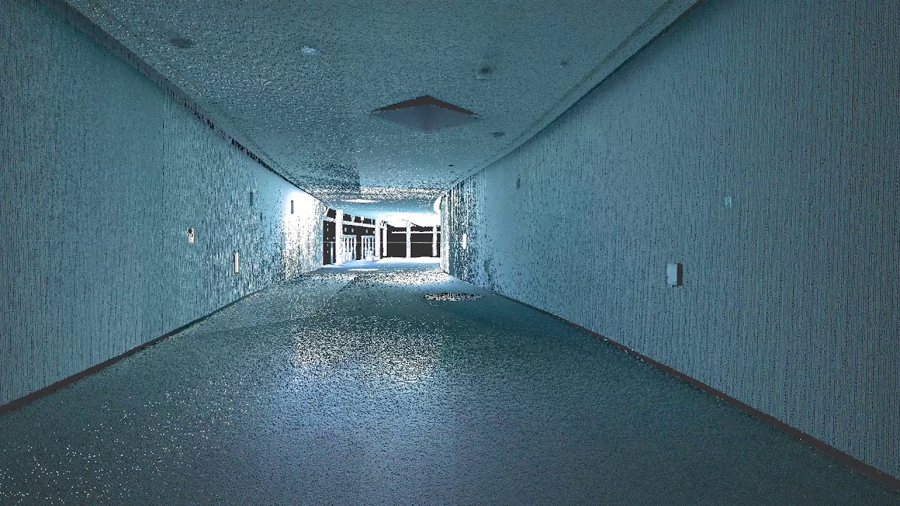 3D laser scan of The Walkway - Fira Gran Via Barcelona - YouTube