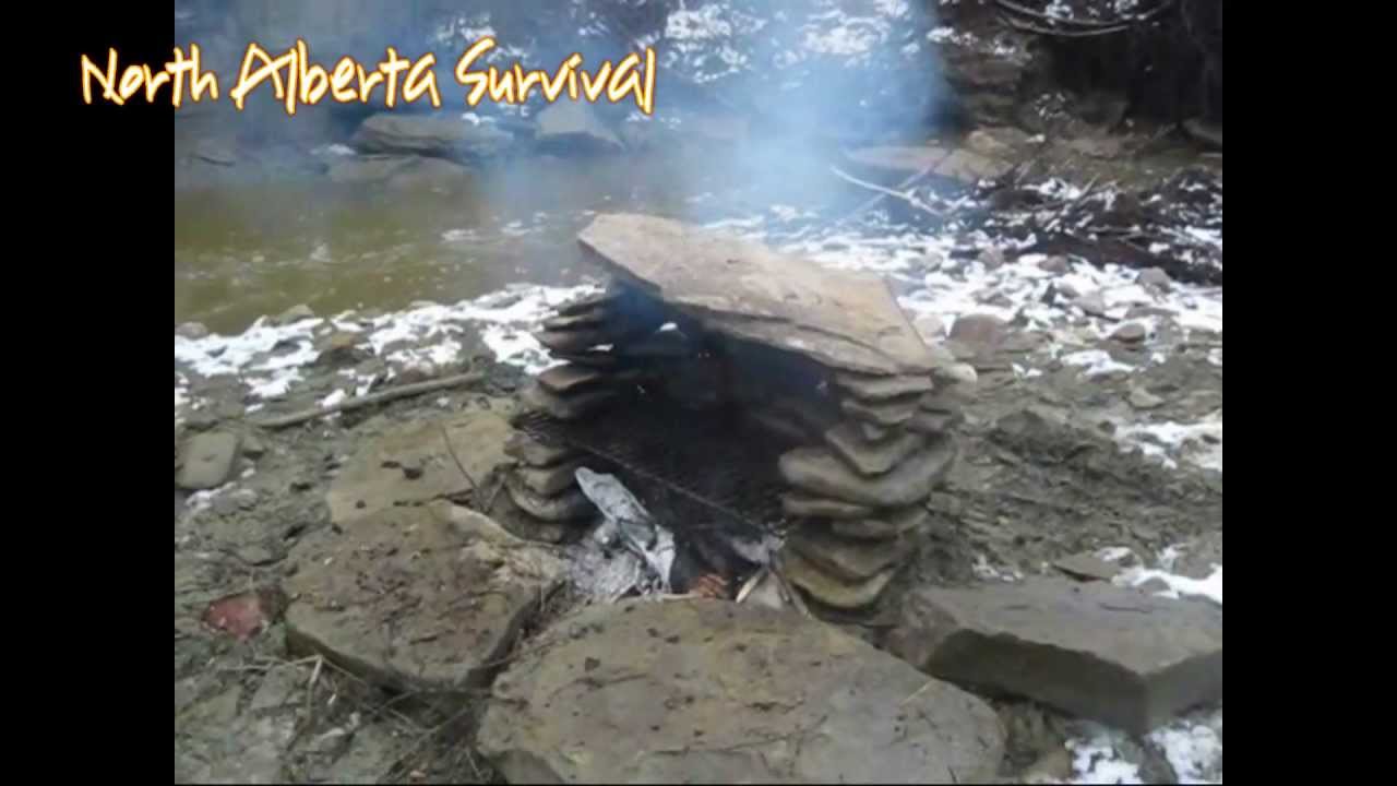 Stone Bushcraft Grill - YouTube