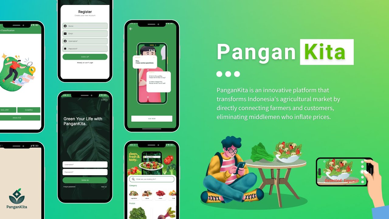 Aplikasi Pangan Kita - UAS Mobile 2 - YouTube